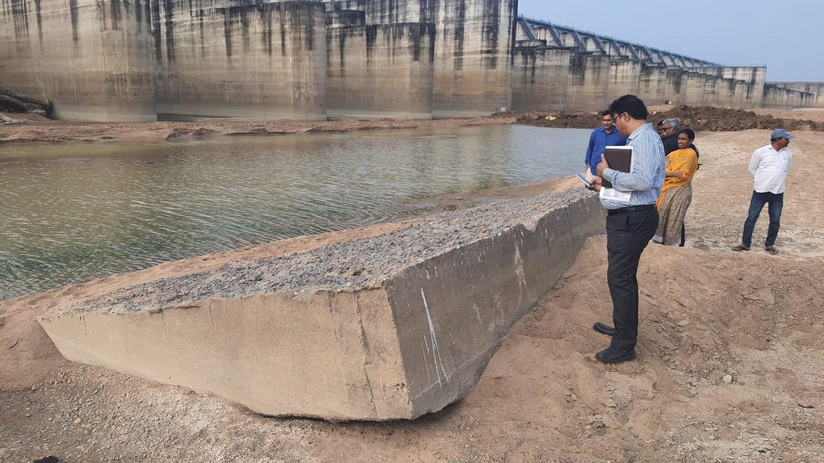 ‘L&T site engineers noticed damage downstream of Medigadda in Nov. 2019 itself’ - The Hindu